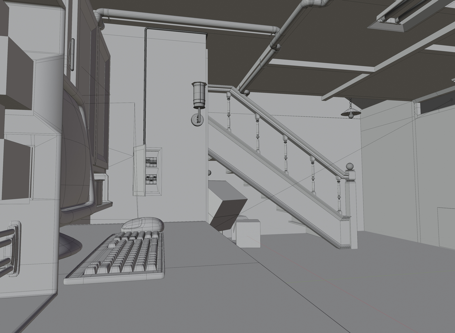 Laboratory lab basement model - TurboSquid 1678705