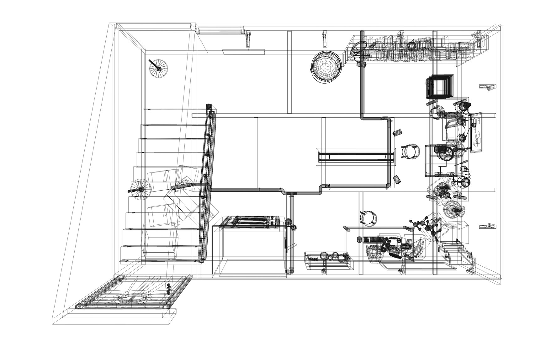 Laboratory Lab Basement Model - TurboSquid 1678705