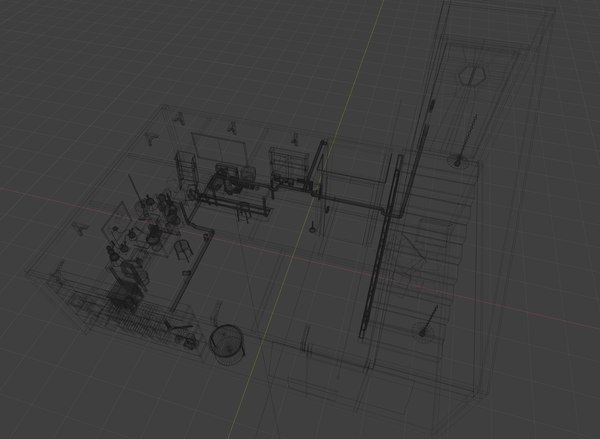 Laboratory lab basement model - TurboSquid 1678705