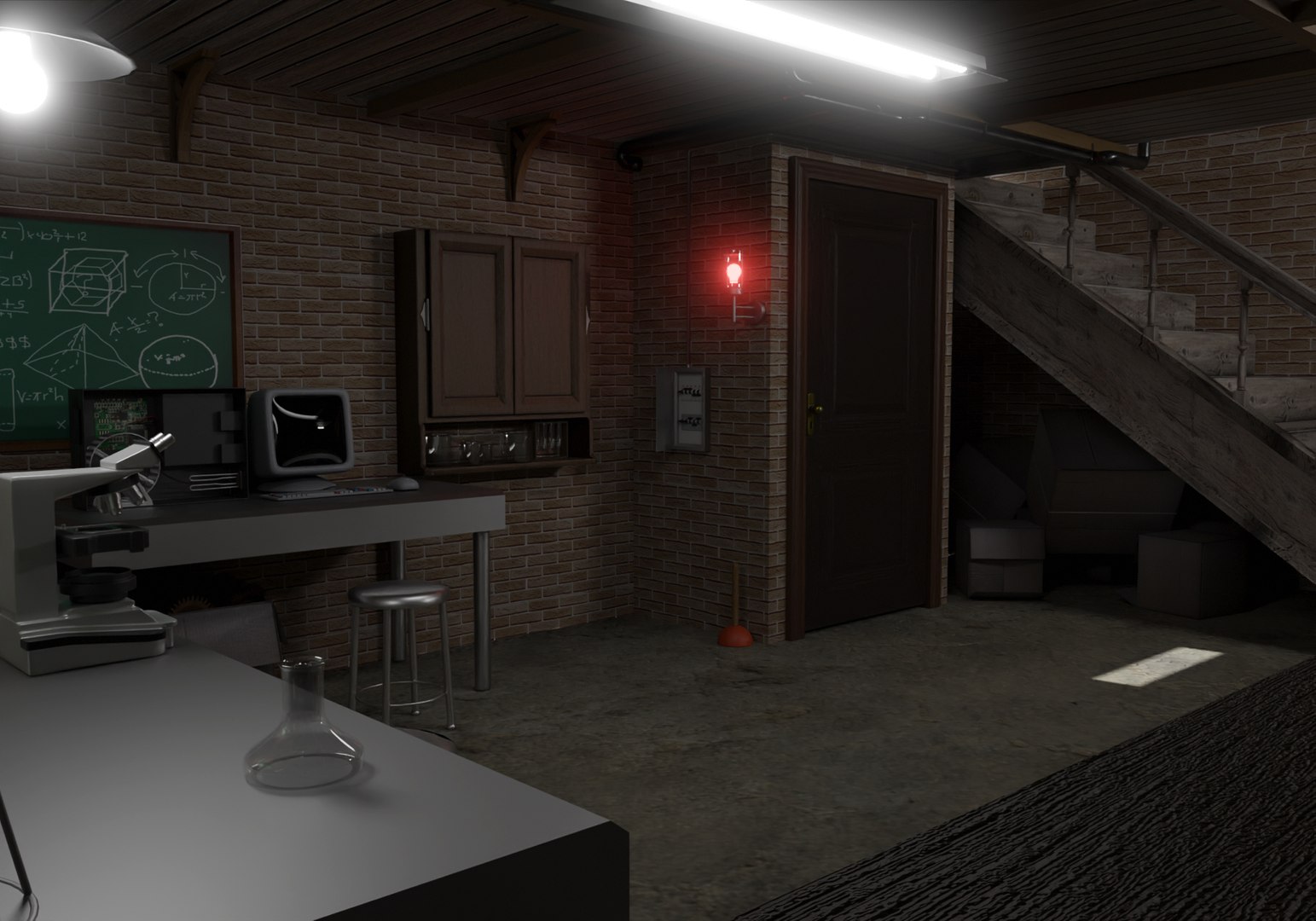 Laboratory Lab Basement Model - TurboSquid 1678705