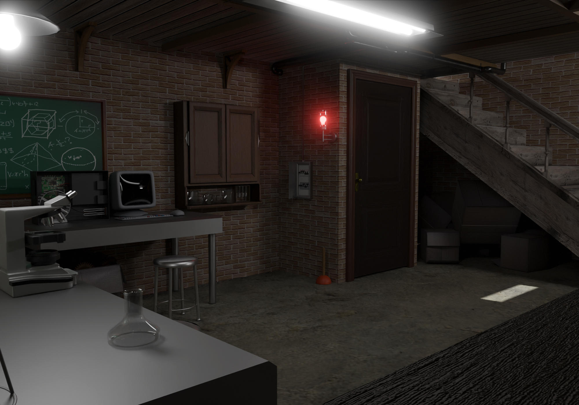 Laboratory lab basement model - TurboSquid 1678705