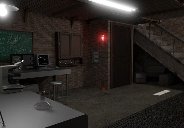 Laboratory lab basement model - TurboSquid 1678705