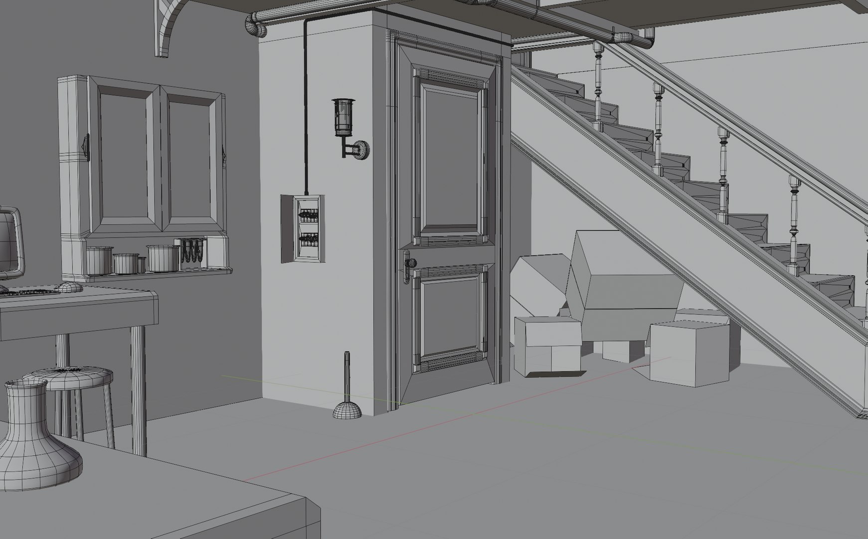 Laboratory Lab Basement Model - TurboSquid 1678705