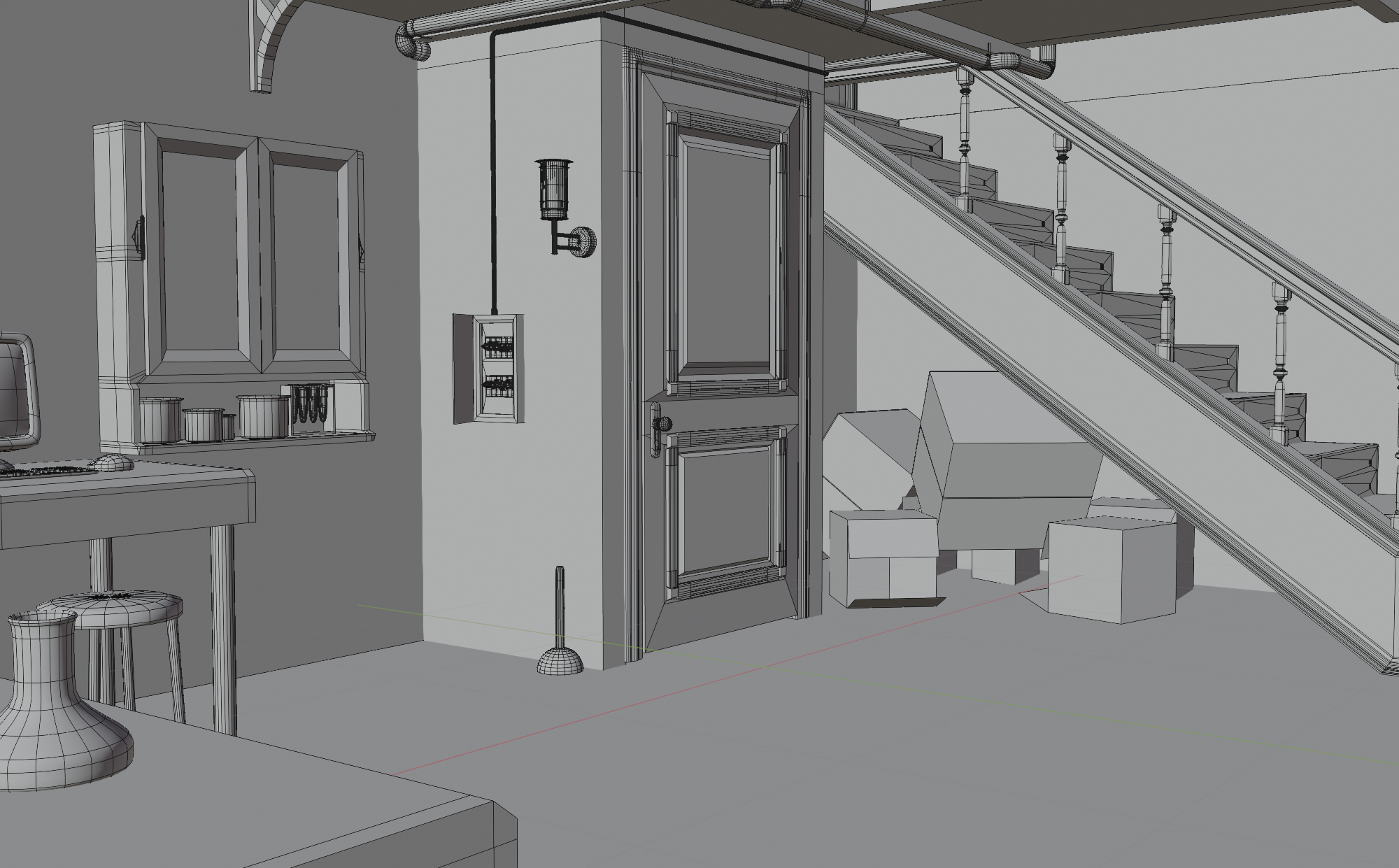 Laboratory lab basement model - TurboSquid 1678705