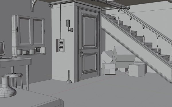 Laboratory lab basement model - TurboSquid 1678705