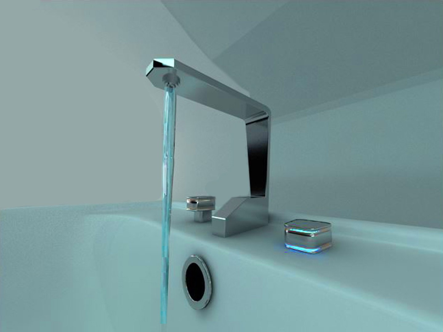 3d Max Modern Water Faucet