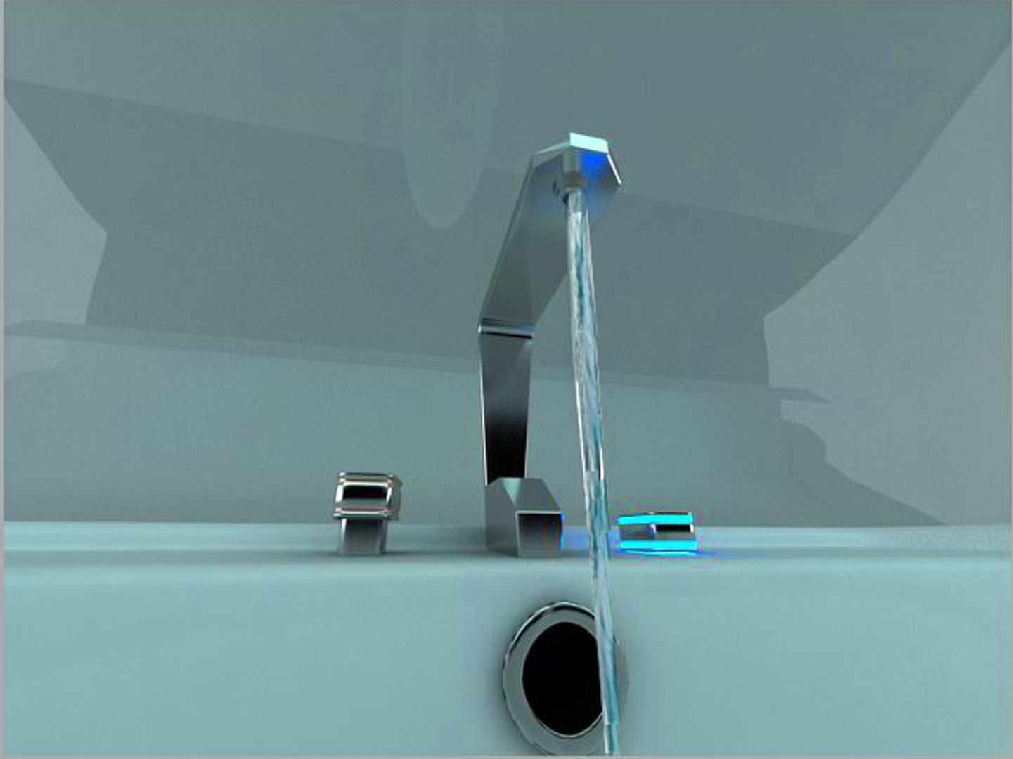 3d Max Modern Water Faucet