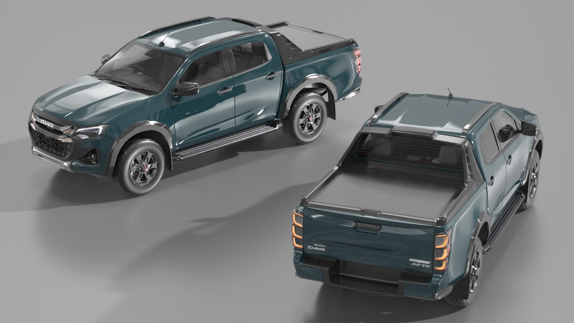 Isuzu D-MAX 2025 Obsidian Grey Mica Model - TurboSquid 2402357