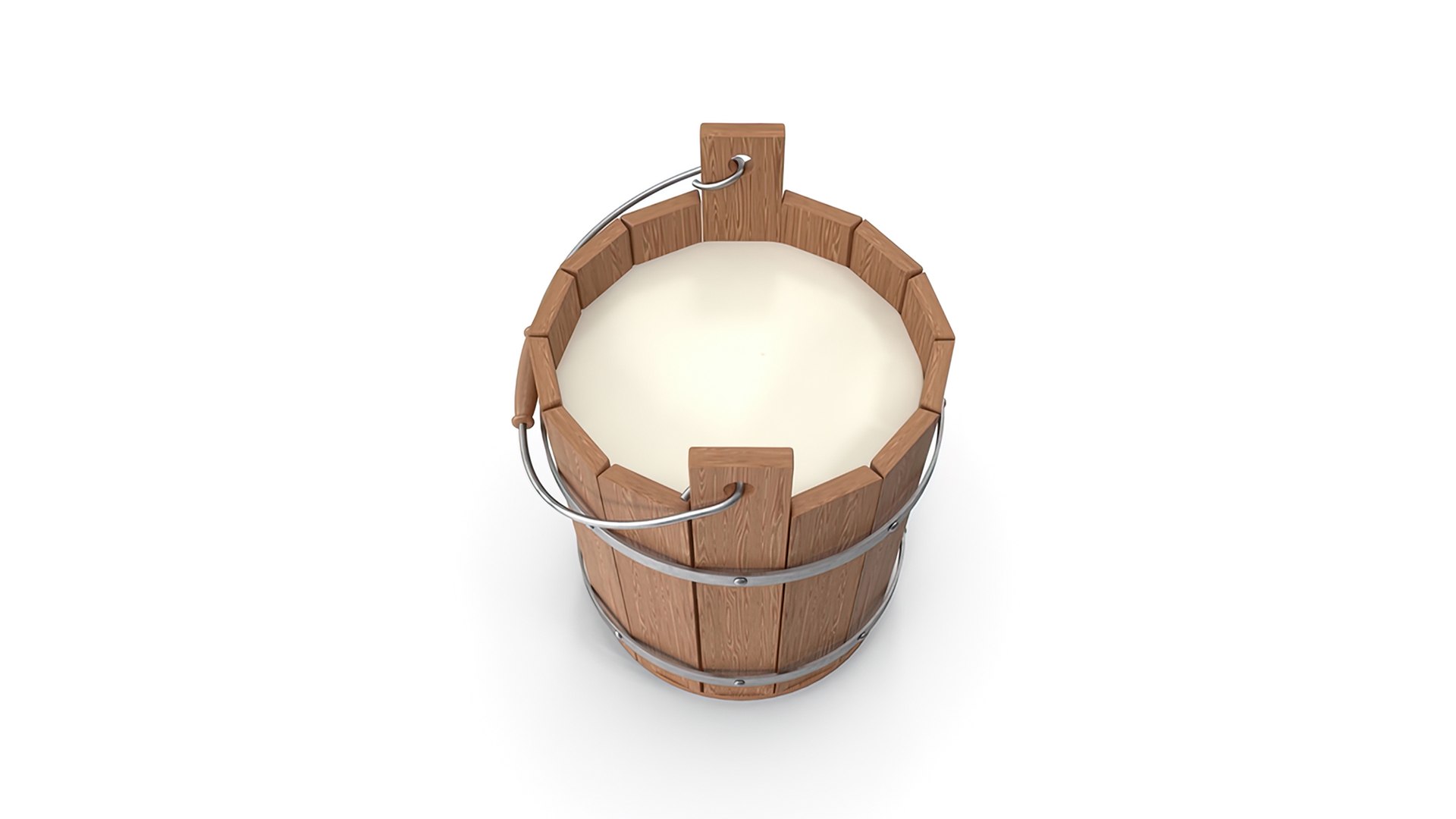 Milk Bucket 3D Model - TurboSquid 2187610