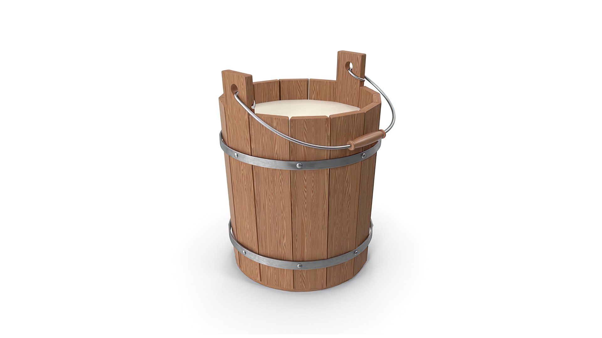 Milk Bucket 3D Model - TurboSquid 2187610
