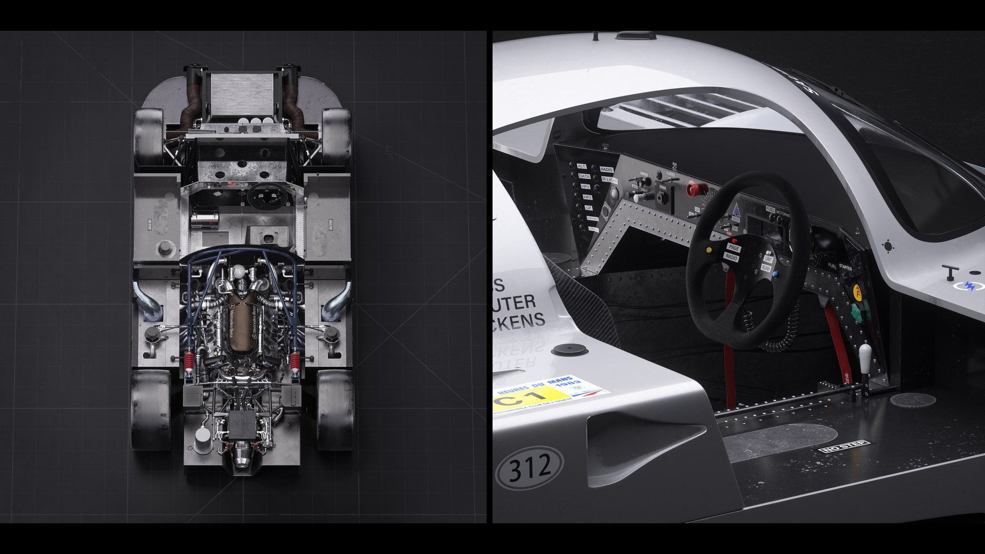 3D Model Mercedes Sauber C9 - 1989 With Chassis - TurboSquid 2318094