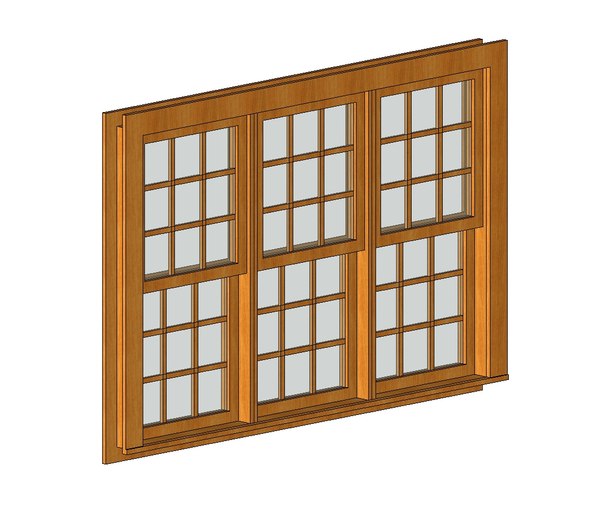Building Revit Family Window Double Hung