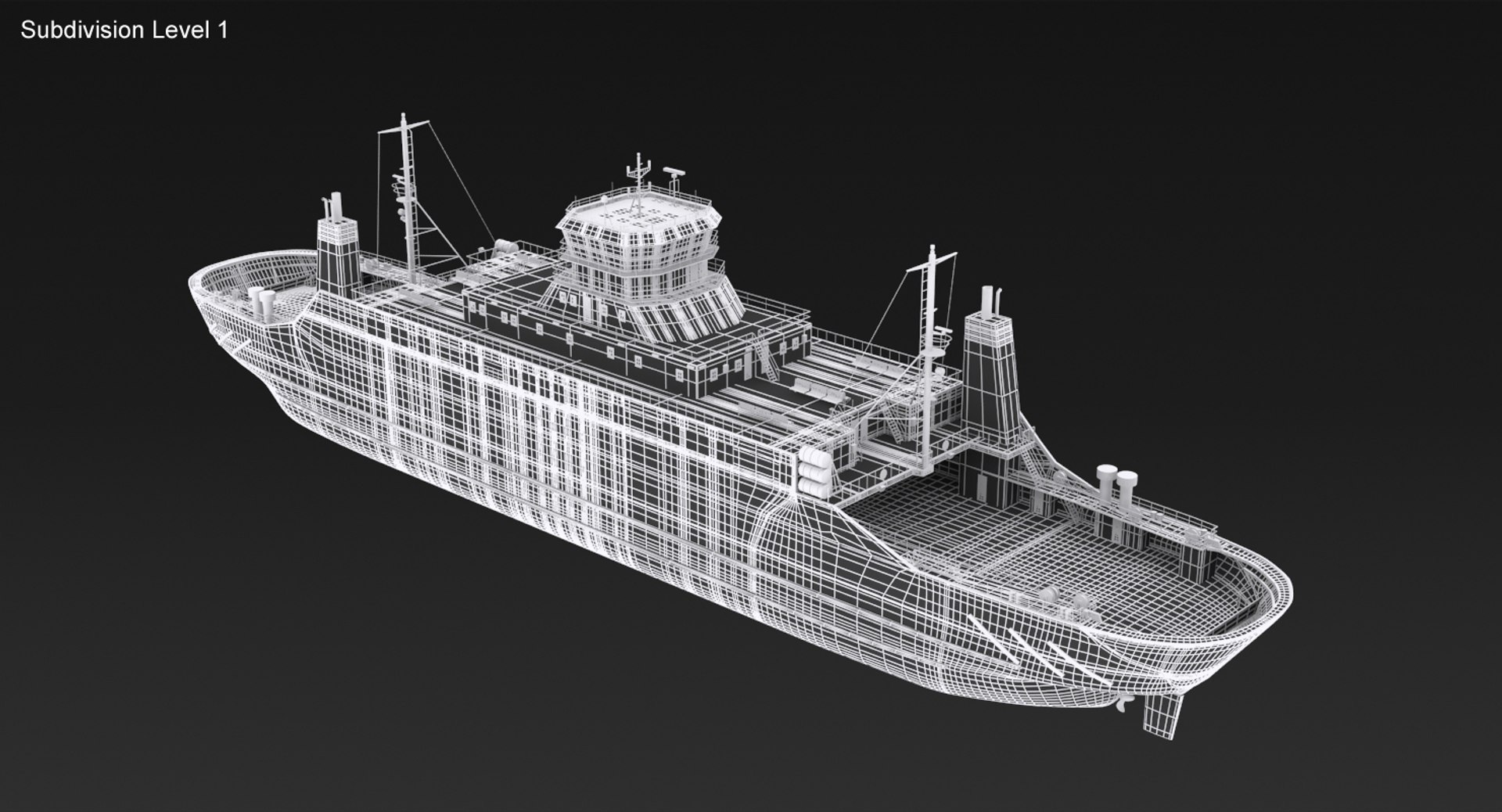 Car ferry 3D model - TurboSquid 1166581