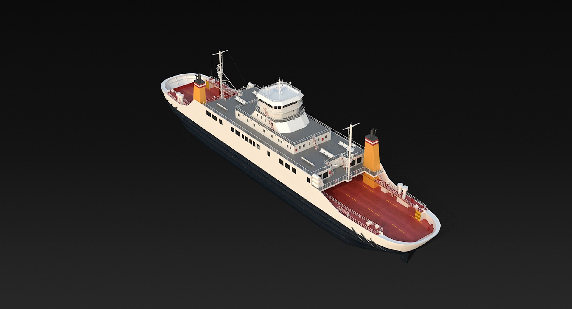 Car Ferry 3D Model - TurboSquid 1166581