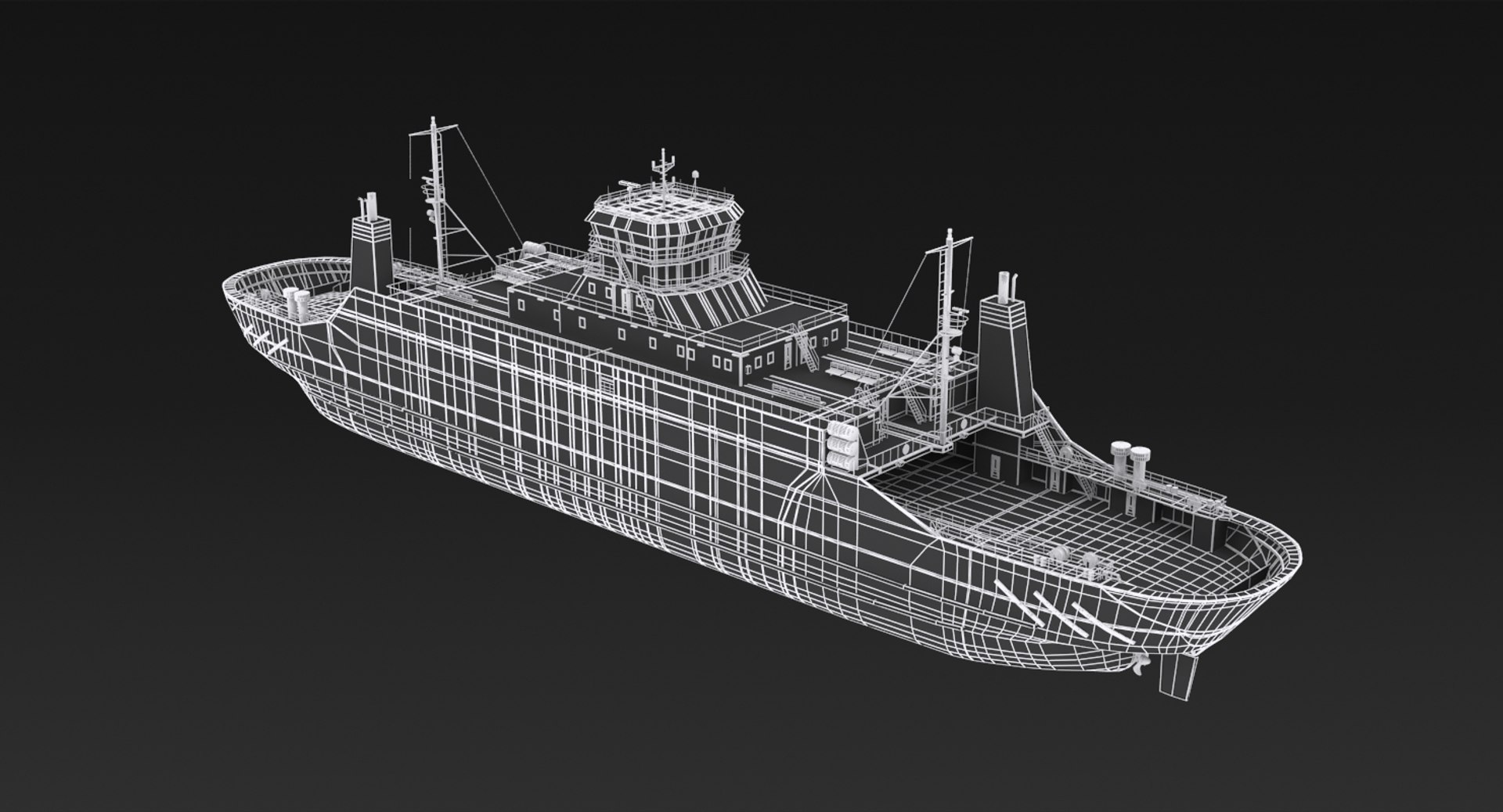 Car ferry 3D model - TurboSquid 1166581