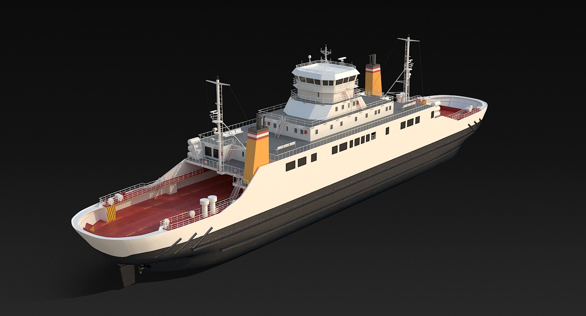 Car Ferry 3D Model - TurboSquid 1166581
