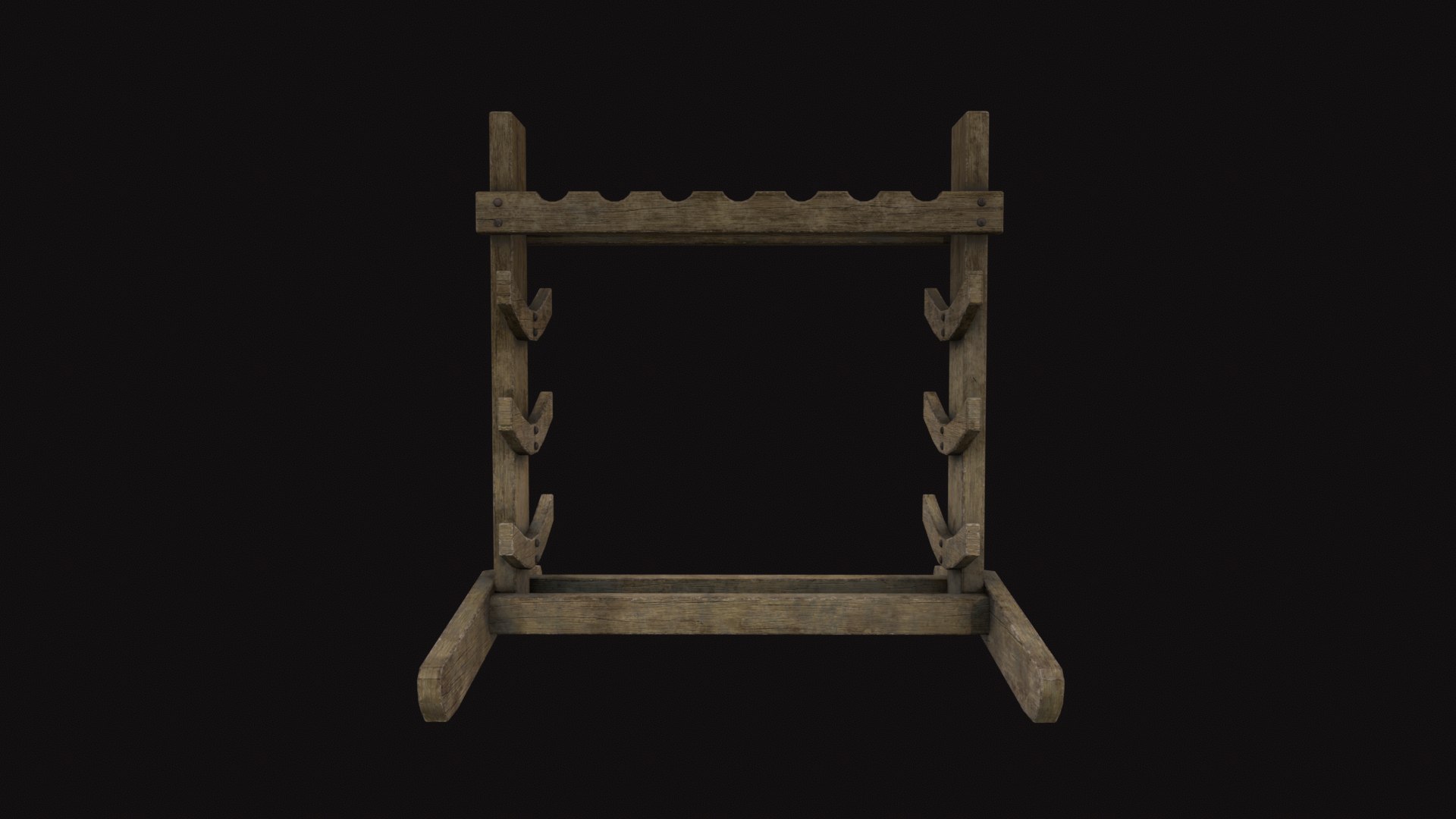 3D Medieval Weapons Rack - TurboSquid 2318754