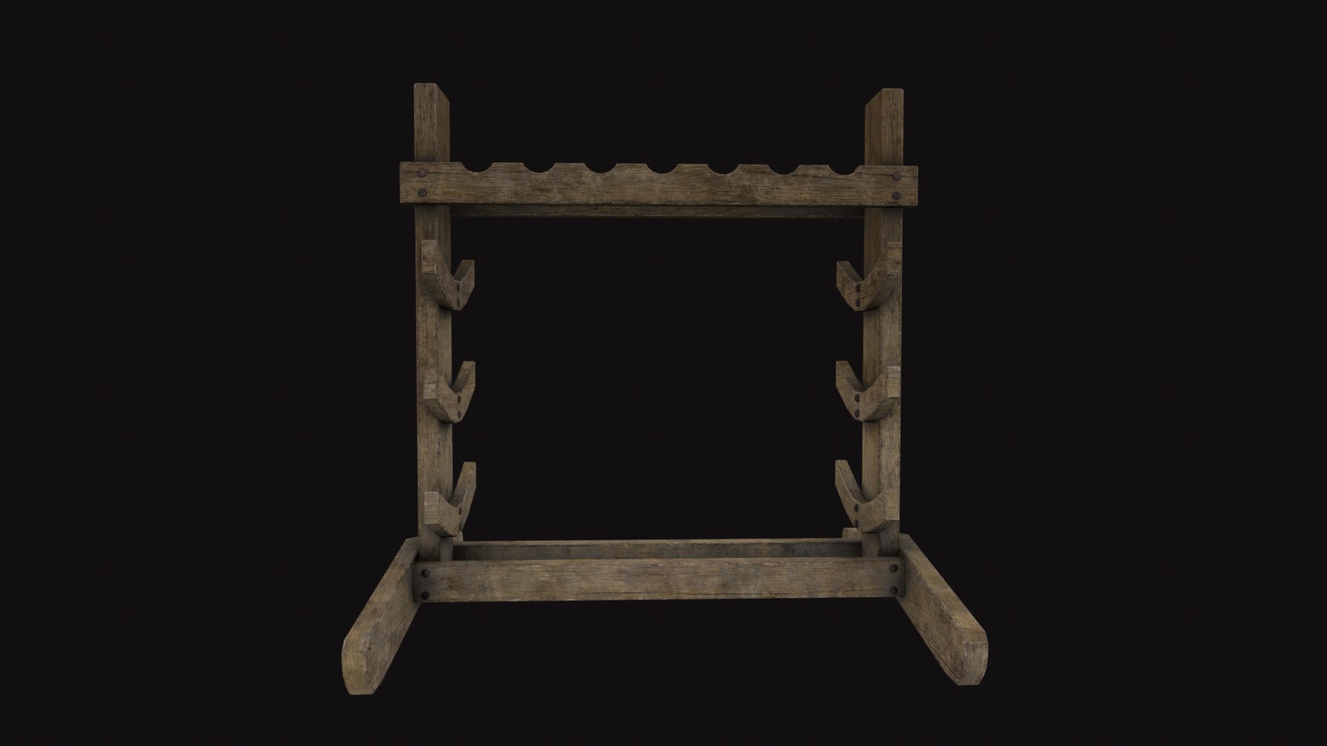 3D Medieval Weapons Rack - TurboSquid 2318754
