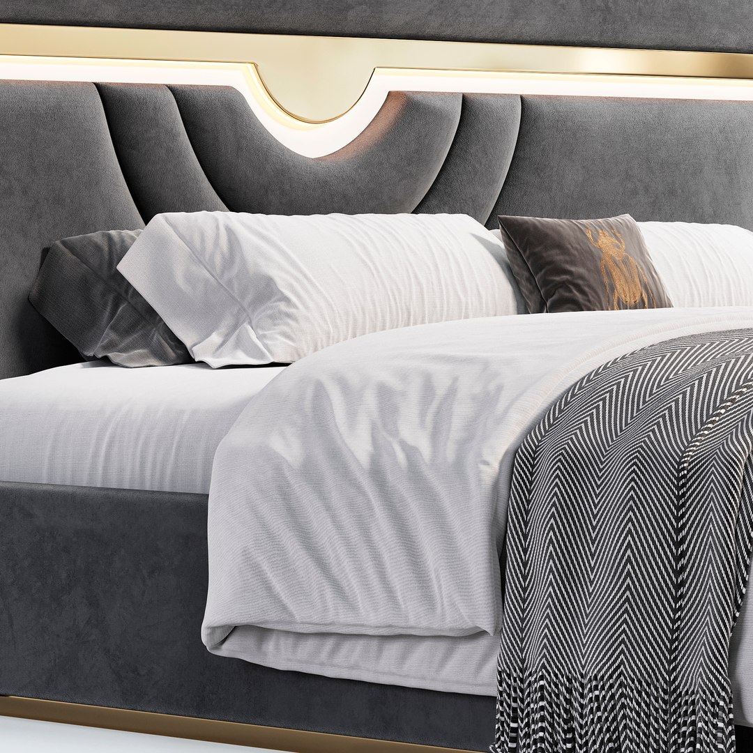 3D Elza Modern Bed By Evmoda Collection - TurboSquid 2122965