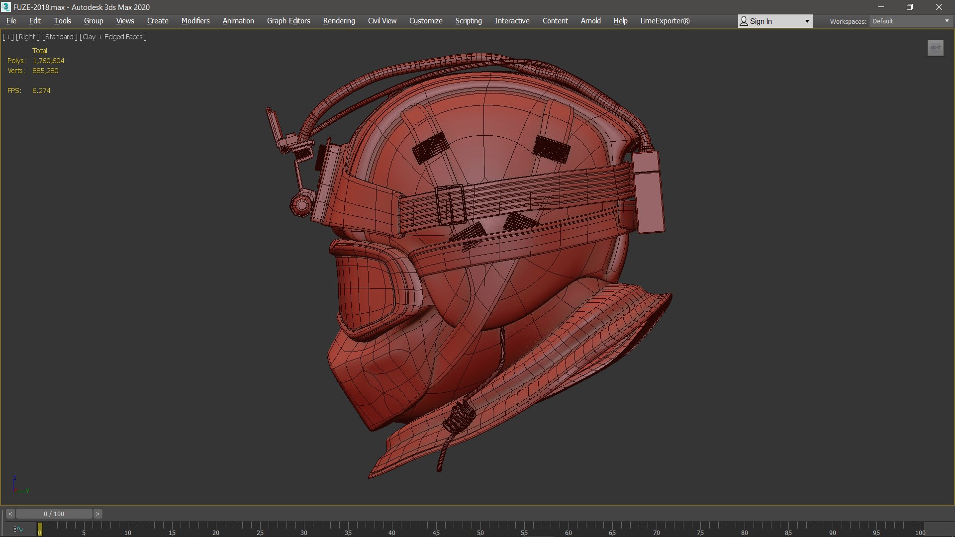 3D Fuze Helmet Model - TurboSquid 1760044