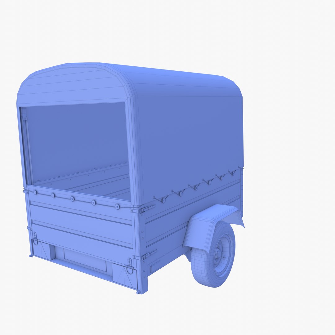 3D Cargo Trailer V4 Weathered Model - TurboSquid 2089860