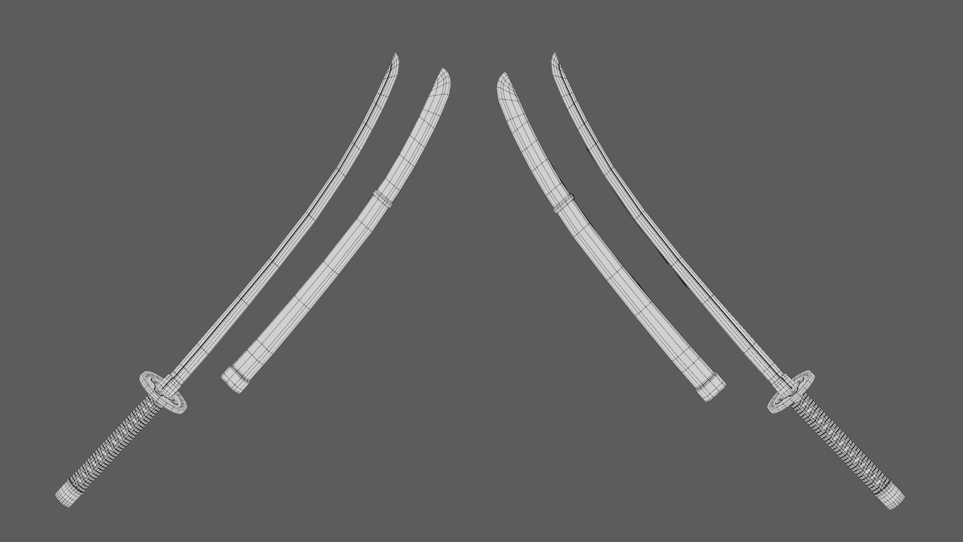 3D KATANAS Model - TurboSquid 2235347