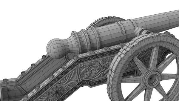 Cannon 3D model - TurboSquid 1826336