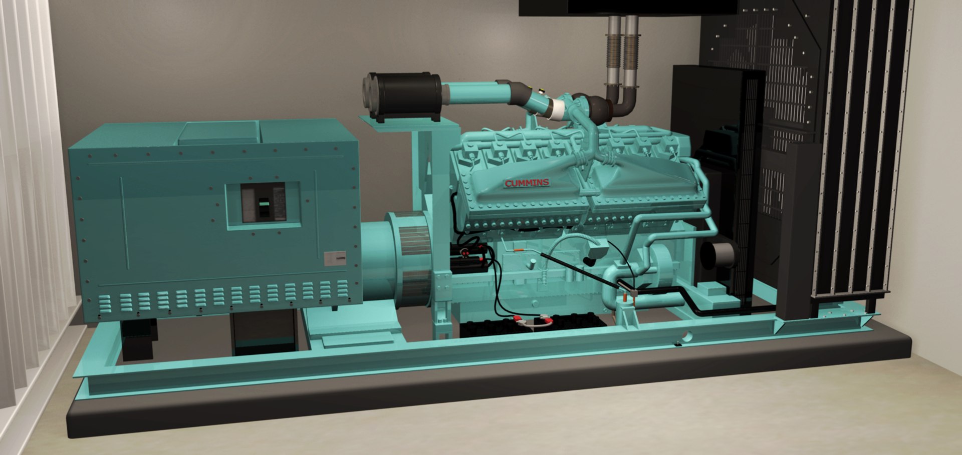 Modeled Generator 3d Model