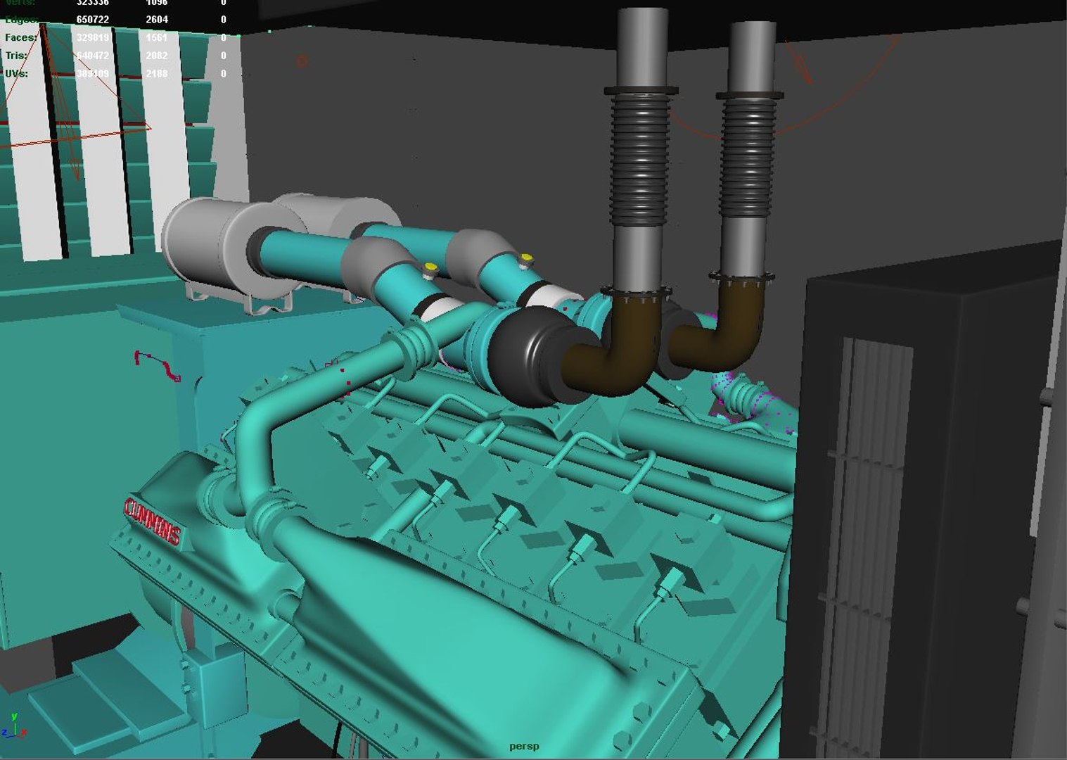 Modeled Generator 3d Model