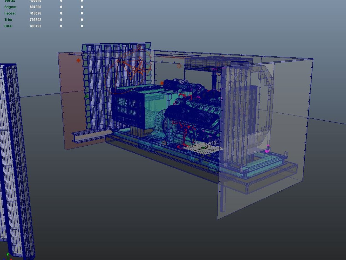 Modeled Generator 3d Model