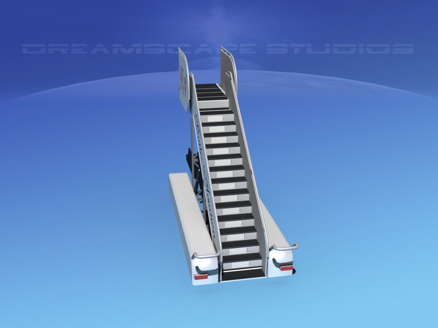 3d Model Airport Stairs