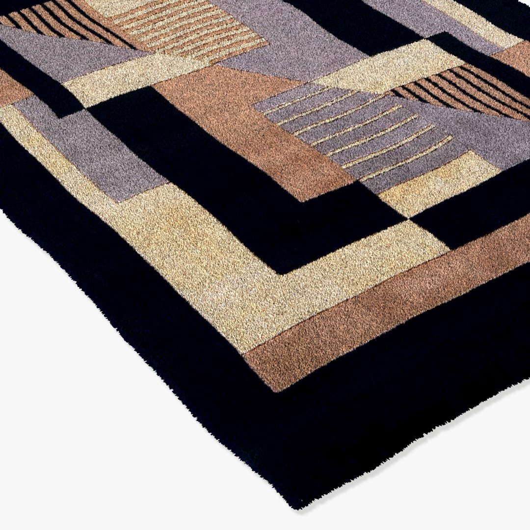 3d Momeni Rugs Abstract Nw06blk