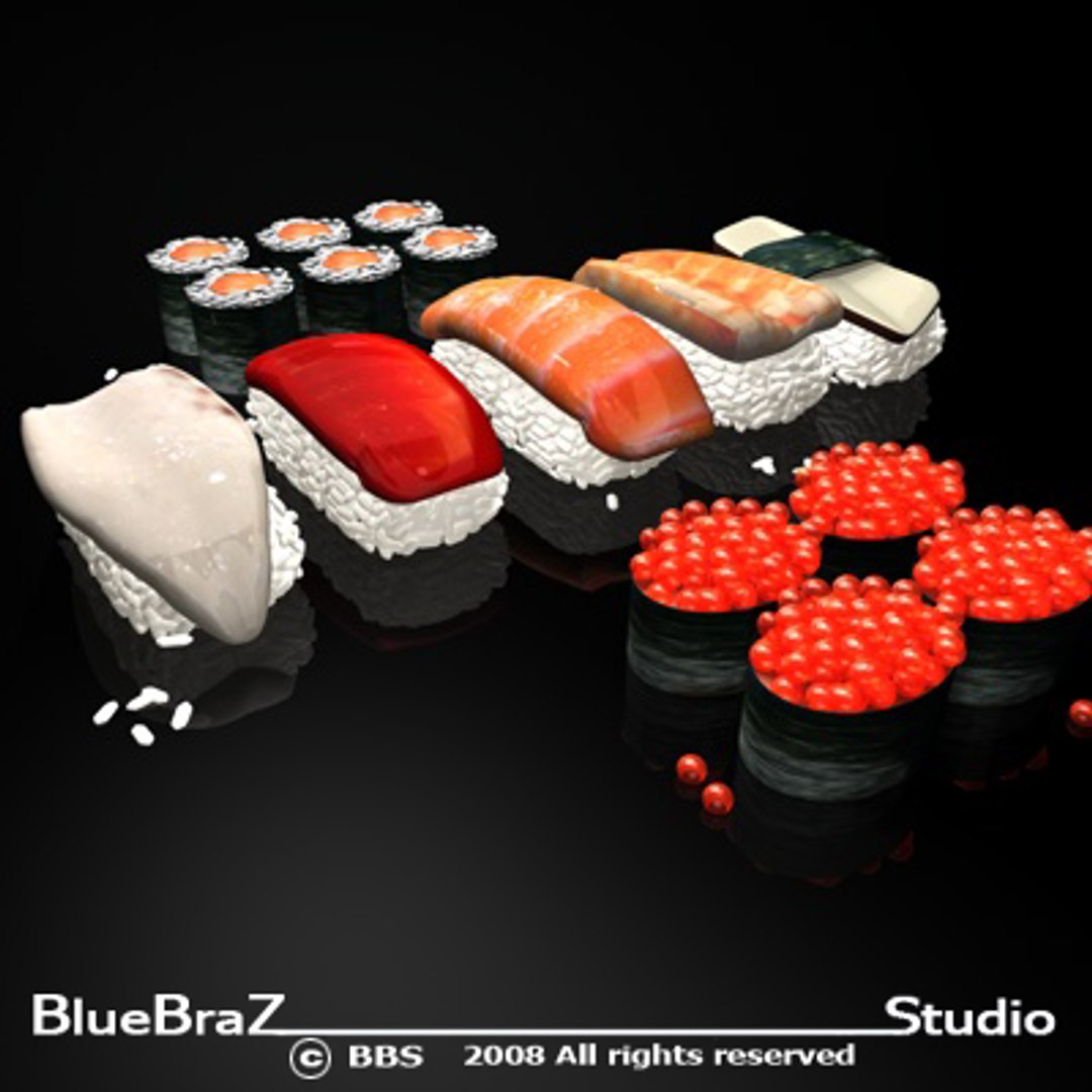 Sushi Food 3d Model