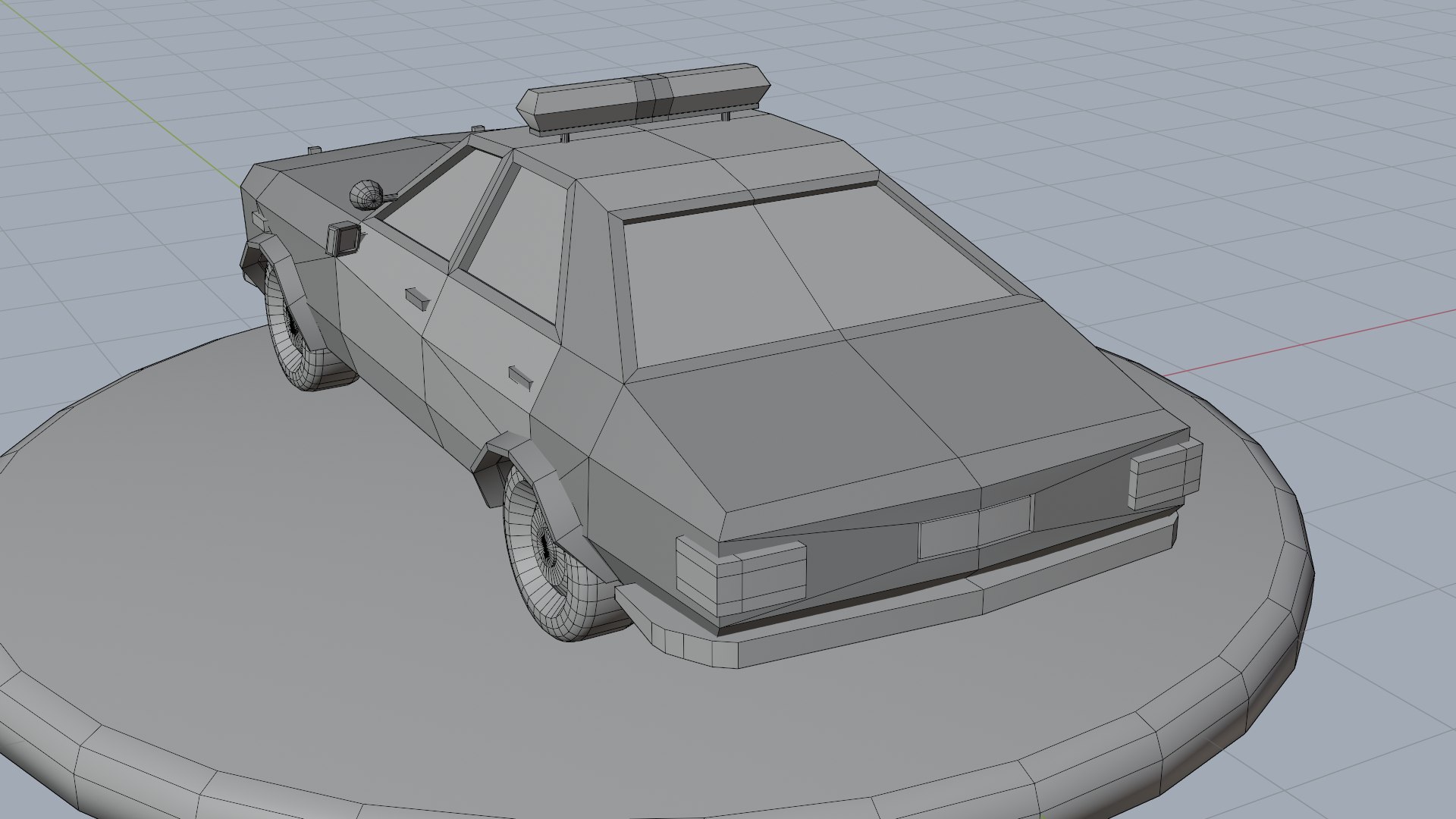 3D Low Poly Police Car - Game Ready - TurboSquid 1930898