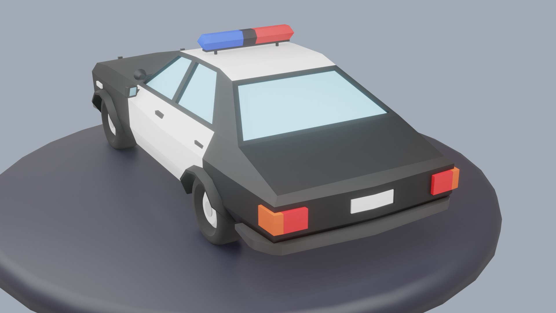 3D Low Poly Police Car - Game Ready - TurboSquid 1930898