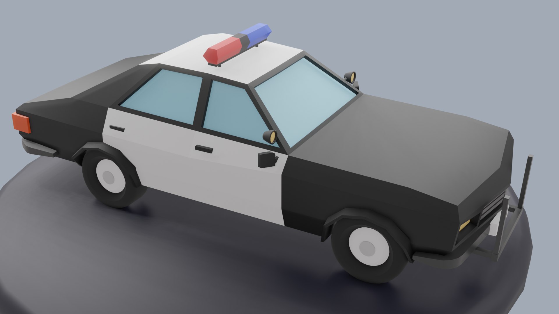 3D Low Poly Police Car - Game Ready - TurboSquid 1930898