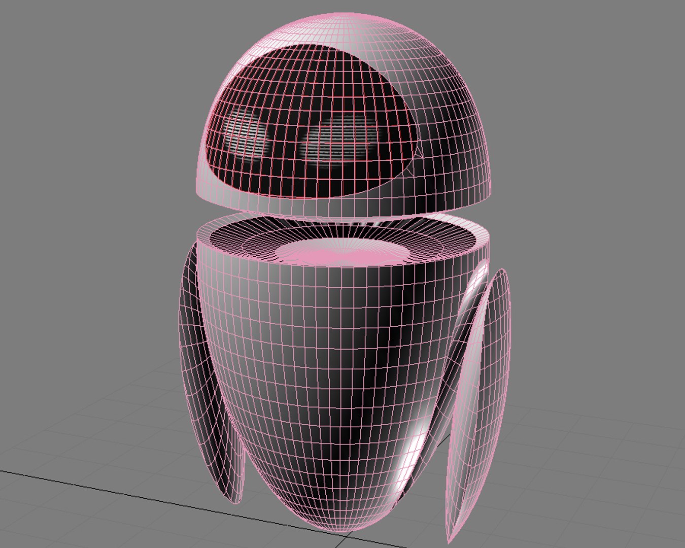 3ds Robot Eve Cartoon Wall-e