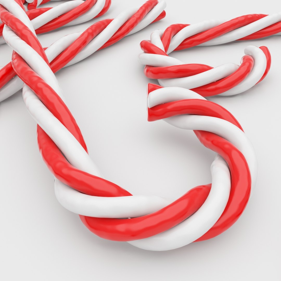 3d Christmas Candy Model