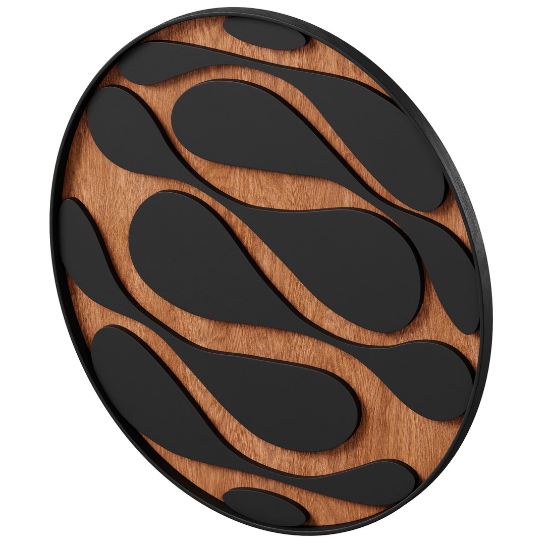 3D Model Rustic Wood Wall Art - TurboSquid 2322195