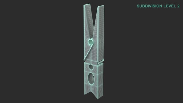 modelo 3d Pinza para la ropa - TurboSquid 1856403