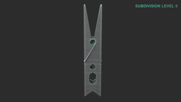 modelo 3d Pinza para la ropa - TurboSquid 1856403