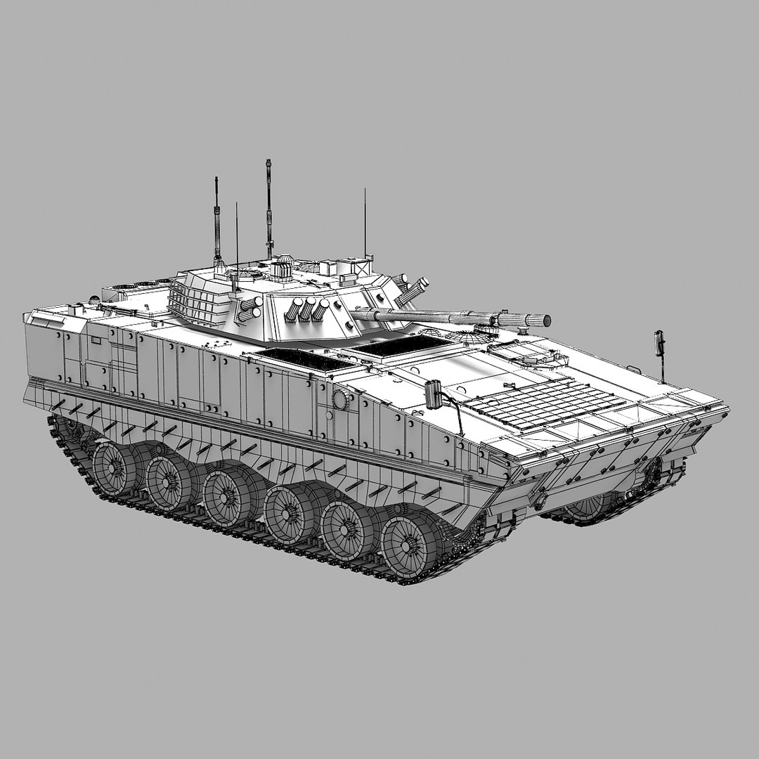 Chinese Zbd-04a Pla Ifv 3d Model