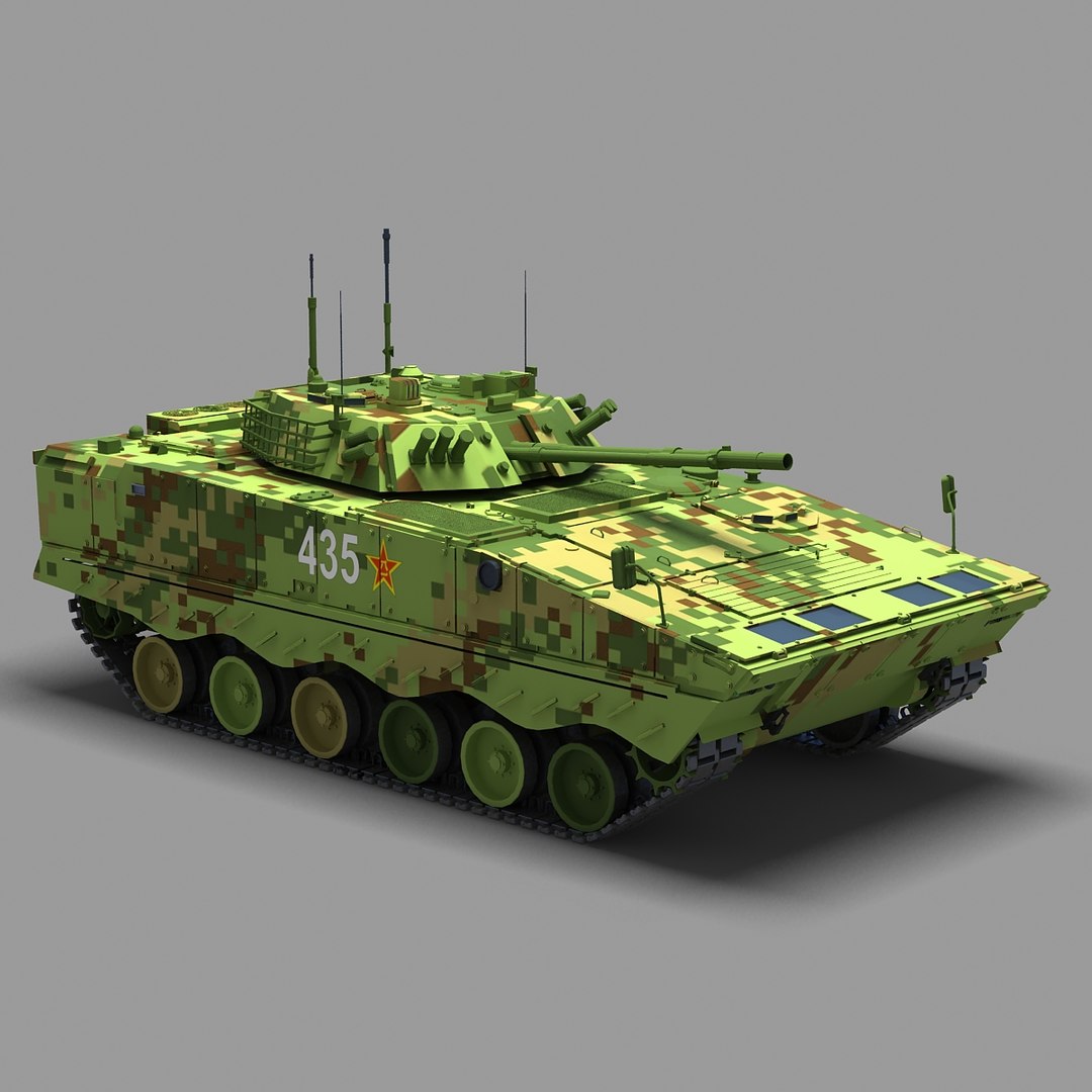 Chinese Zbd-04a Pla Ifv 3d Model