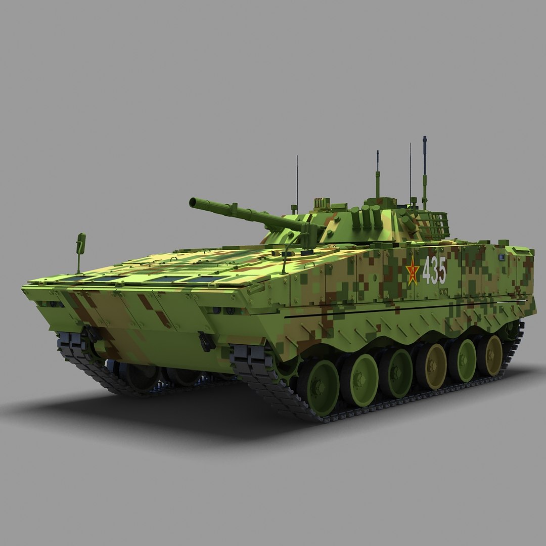 Chinese Zbd-04a Pla Ifv 3d Model
