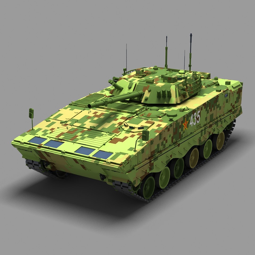 Chinese Zbd-04a Pla Ifv 3d Model