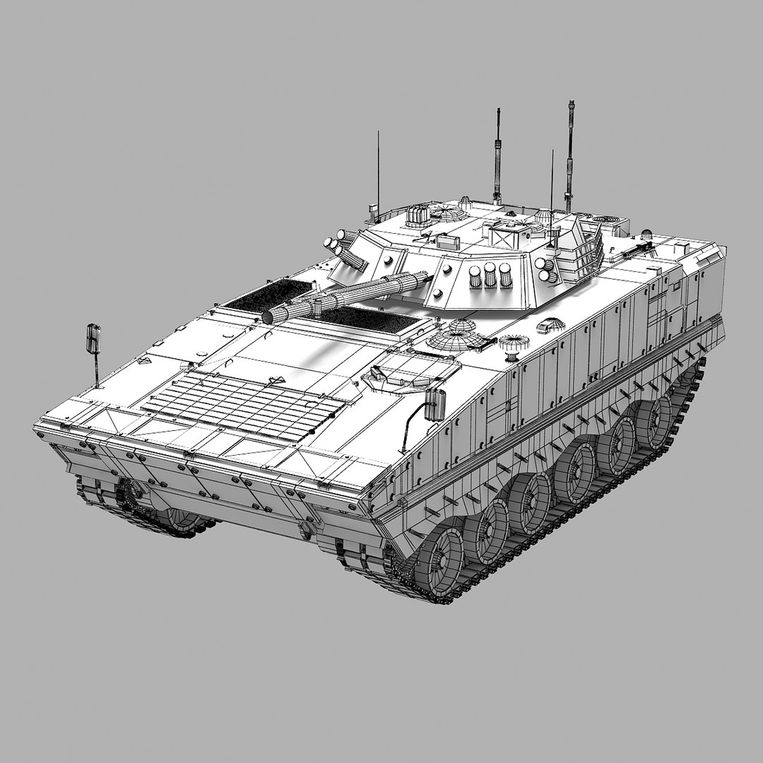 Chinese Zbd-04a Pla Ifv 3d Model