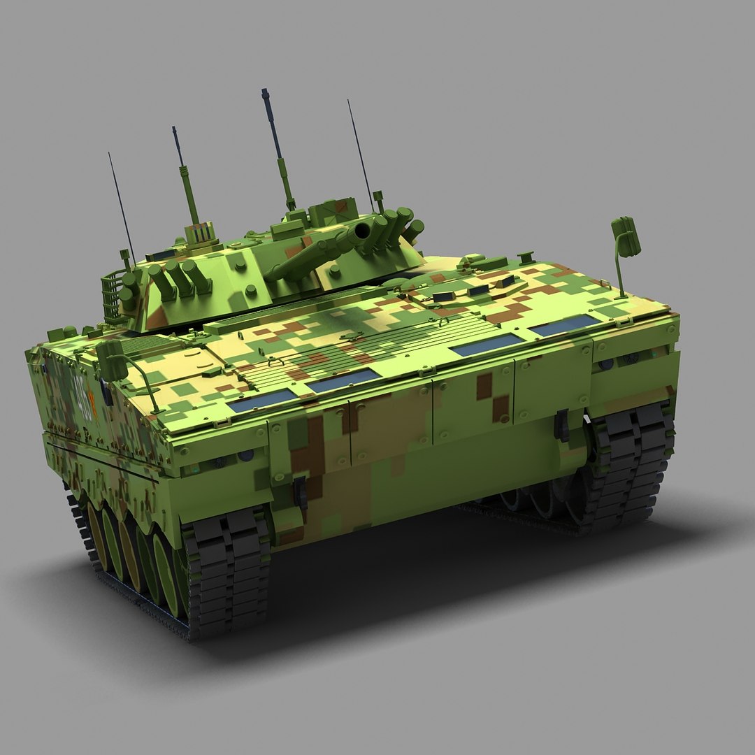 Chinese Zbd-04a Pla Ifv 3d Model