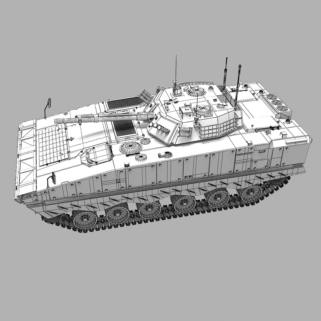 Chinese Zbd-04a Pla Ifv 3d Model