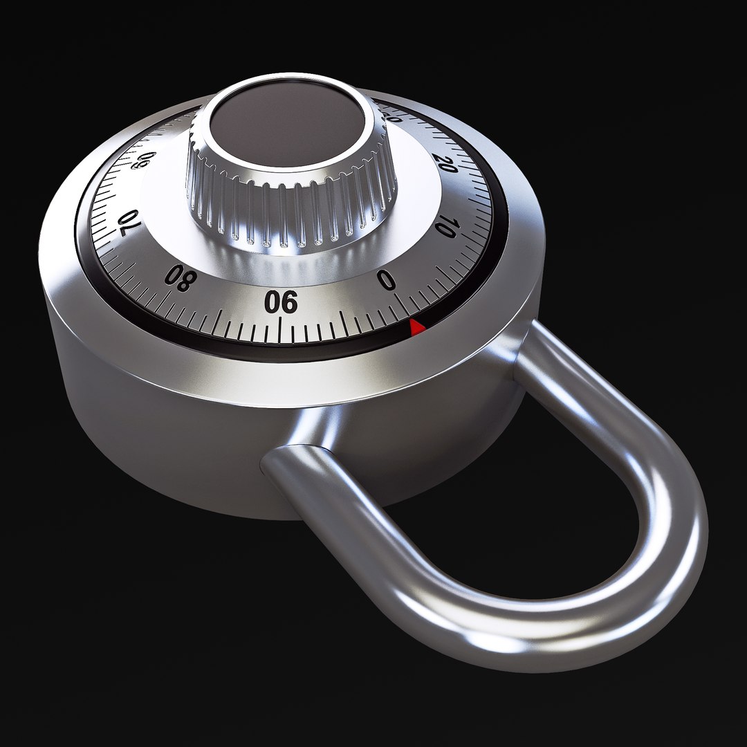3D Dial Combination Padlock V 1 - TurboSquid 1778451