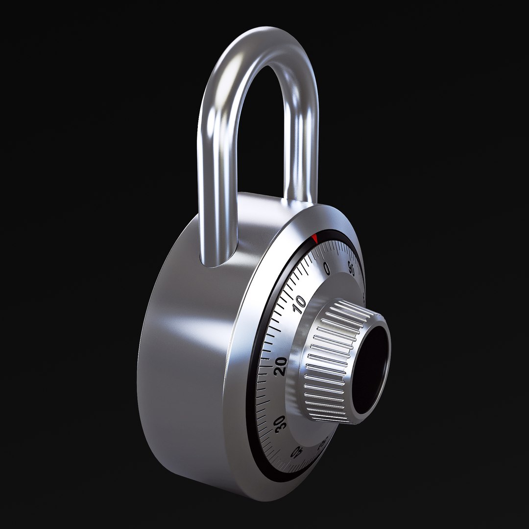 3D Dial Combination Padlock V 1 - TurboSquid 1778451